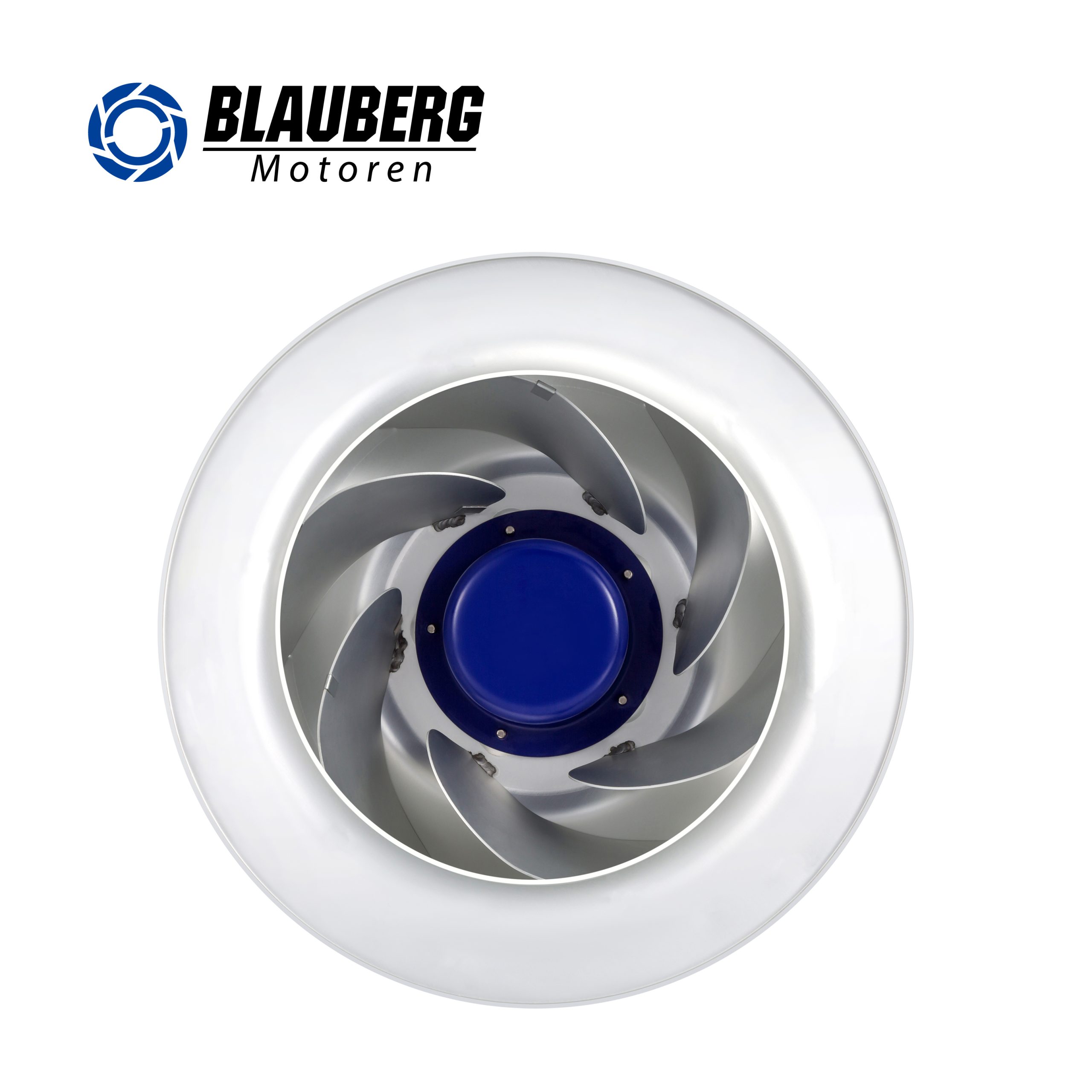 250mm 外转子电机风机 AHU风机 EC后倾式离心风扇 低噪音中压风机 轨道交通车厢空调风机 - BLAUBERG